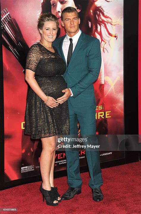 Actor Alan Ritchson And Wife Catherine Ritchson Arrive At The Los