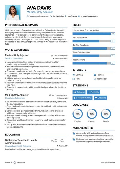 10 Medical Claims Adjuster Resume Samples And Templates For 2026