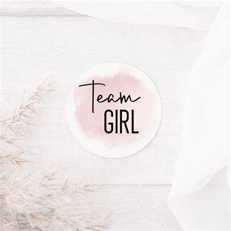 Team Babe And Team Girl Sage Green And Blush Pink Gender Reveal Stickers Digital Download Print