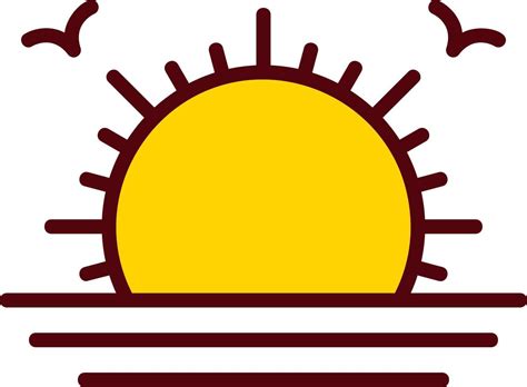Sunrise Vector Icon 16848170 Vector Art At Vecteezy