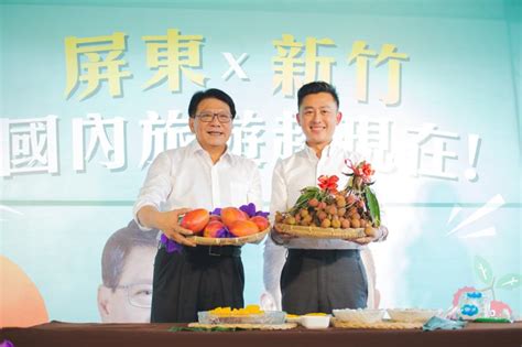 「最北荔枝」與「南國芒果」 林智堅與潘孟安聯袂宣傳 地方 Nownews今日新聞