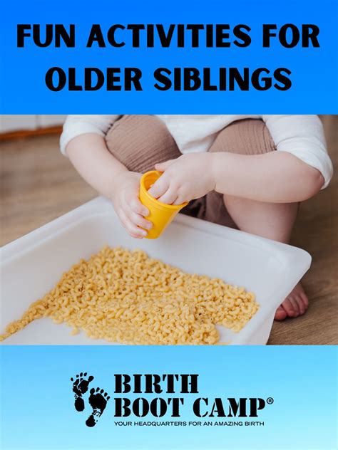 Activities You Can Do With Older Siblings Once Baby Comes Birth Boot Camp Amazing