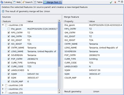 Merge Tool — Udig 132 User Guide