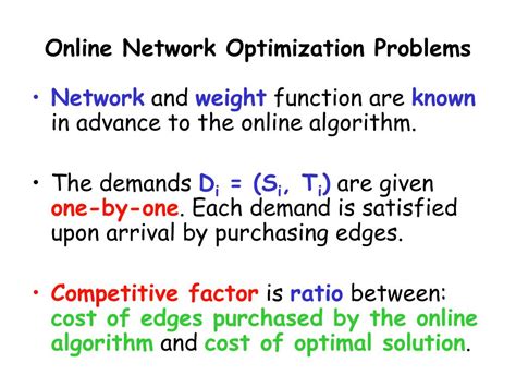Ppt A General Approach To Online Network Optimization Problems