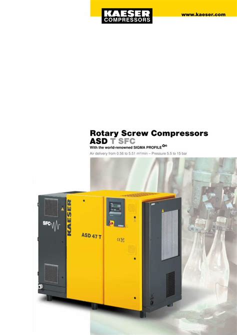PDF Rotary Screw Compressors ASD T SFC KAESER Kompresorikompresorisrbija Rs Images P