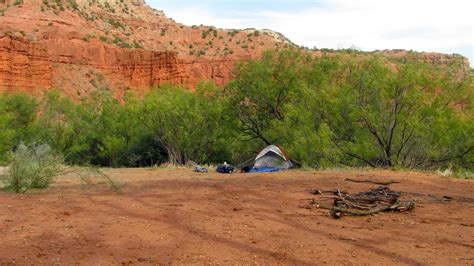 South Prong Primitive Campground In Caprock Canyons State Park Texas