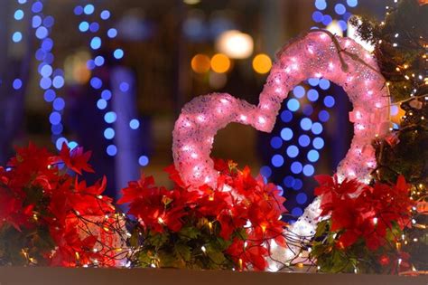 Premium Photo Illuminated Heart Shape Decoration