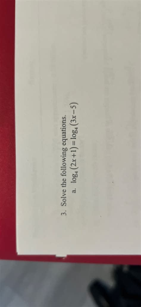 Solve The Following Chegg