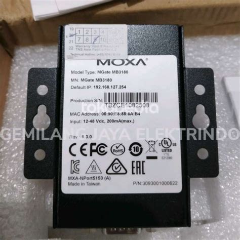 Promo 100 Produk Ori Moxa Mgate Mb3180 Mb 3180 Modbus Ethernet Serial