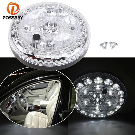 Possbay veículo do carro 12v 24 46 led interior telhado interior teto