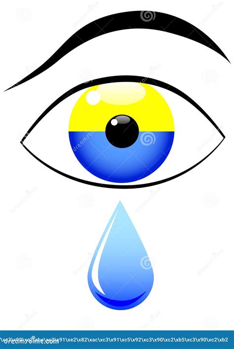 Oeil et larme illustration stock Illustration du problème 42781451