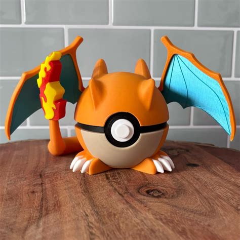 0006 Charizard Ball 3d Print Dad Au