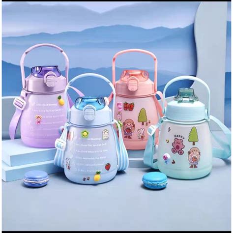 Jual Botol Minum Viral Gemoy 13 Liter Free Stiker 2d 3d Botol Minum