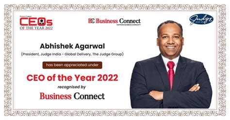 Congratulations To Abhishek Agarwal From Judge India Solutions The Judge Group