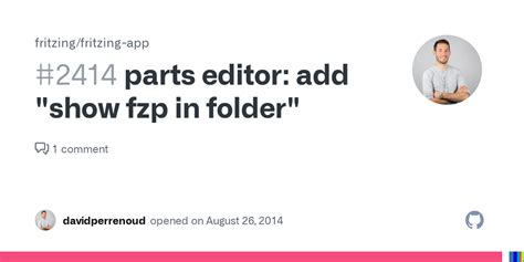 Parts Editor Add Show Fzp In Folder Issue Fritzing Fritzing App GitHub
