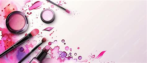 Premium Photo Cosmetics Background With Realistic Style