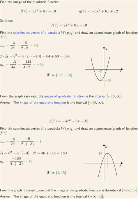 Graph The Quadratic Function Worksheet
