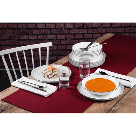 Seltmann Weiden Tafelservice Teller Set Geschirr Set Lido Black Line