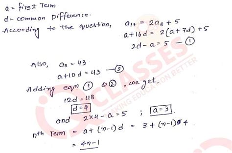 Class10 Icse Maths Important Questions Chapter Arithmatic Progression