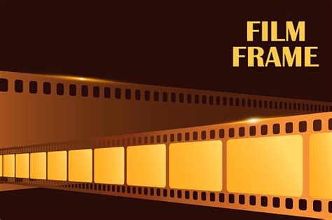 반짝이는 교차된 필름 스트립이 있는 필름 프레임 배경 영화 영화 개념입니다 벡터 일러스트 레이 션 Premiere에 대한 스톡 벡터 아트 및 기타 이미지 Istock