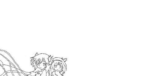 まどかまぎか まどかマギカ線画 Yooske61のイラスト Pixiv