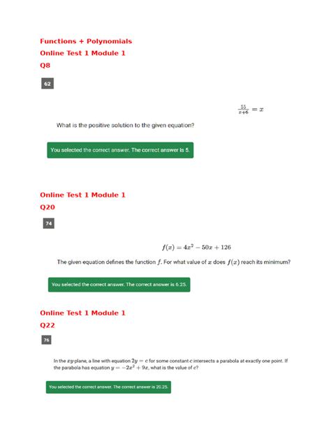 Functions Dsat Bluebook Test Questions Pdf