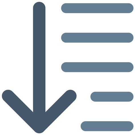 Align Arrow Center Alignment Down General Office Text Alignment