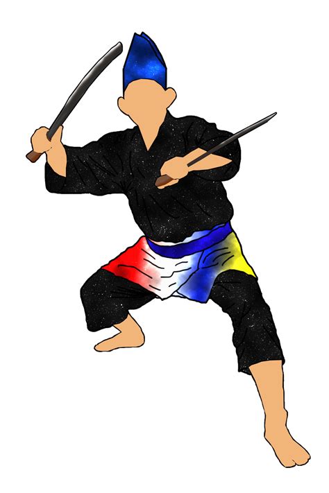 Silat Warrior Hold Two Machete 17901576 Png