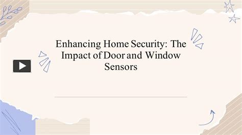 Ppt Door And Window Sensors Powerpoint Presentation Free To Download Id 99ac43 Ngflm