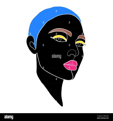 Woman In Minimal Line Art Style Stock Vector Image And Art Alamy