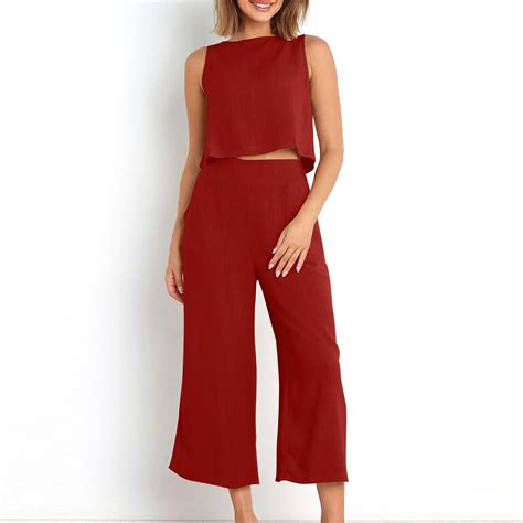 Summer Savings Clearance Yievot Womens 2 Piece Outfits Lounge Sets