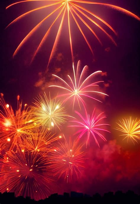 Free Download Fireworks Background Design