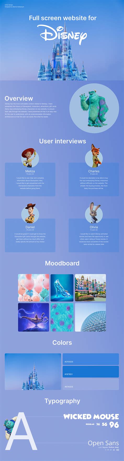 Full Screen Website For Disney On Behance