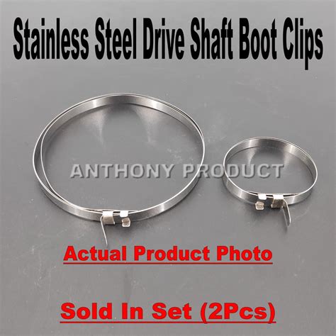 Stainless Steel Drive Shaft Boot Clip Cv Boot Clip 1 Set 1big 1small