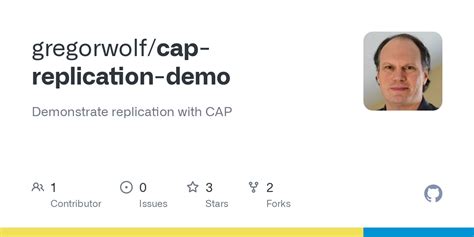 Github Gregorwolfcap Replication Demo Demonstrate Replication With Cap
