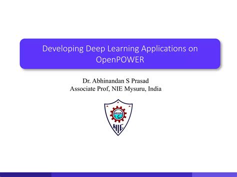 Deep Learning Use Cases Using Openpower Systems Ppt