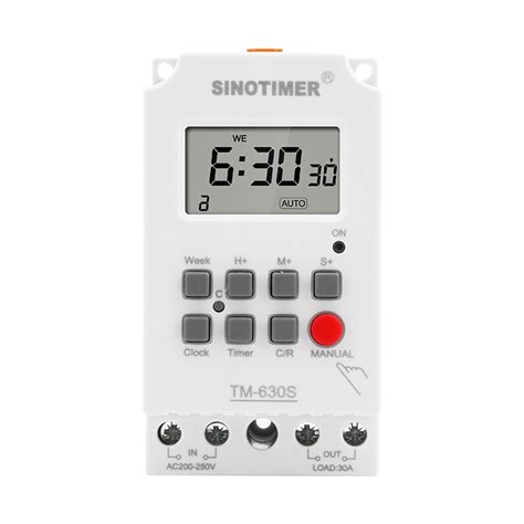 Ac 220v Dc 12v Second Setting Digital Timer Switch 24hr 7 Days Weekly Programmable Time Relay