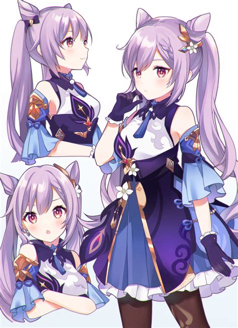Keqing Genshin Impact Guoba Genshin Impact Guoba Genshin