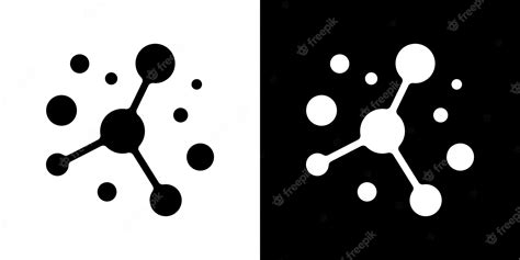 Premium Vector Molecule Logodesign Dot Connection Icon Vector Illustration