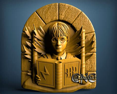 Harry Potter 3d Stl Model 11532 Cnc Planet Art