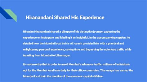 Ppt A Millionaire Businessman Niranjan Hiranandani Father Of Darshan