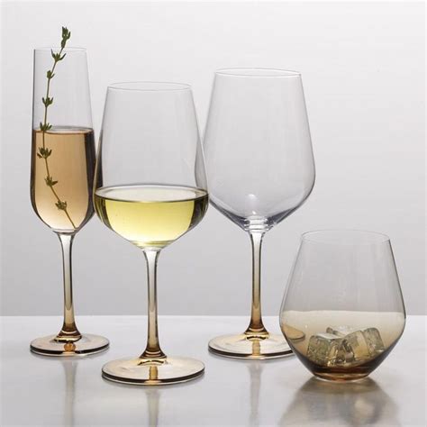 Amber Glass Drinkware Set