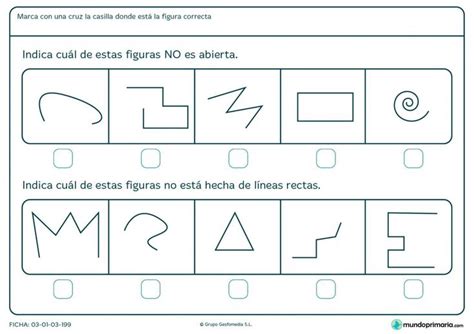 Fichas de Figuras geométricas para 1º de primaria Mundo Primaria