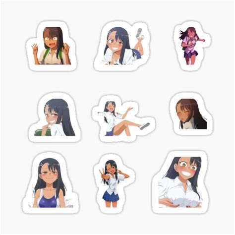 Stickers Nagatoro Pack Sticker Sticker For Sale By Youssef Ezz