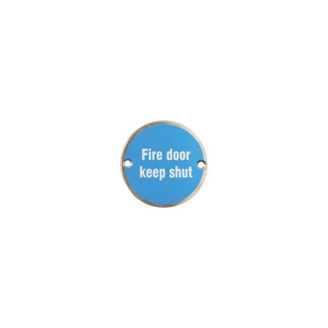 Sss Fire Door Keep Shut Disc Hunta Hardware