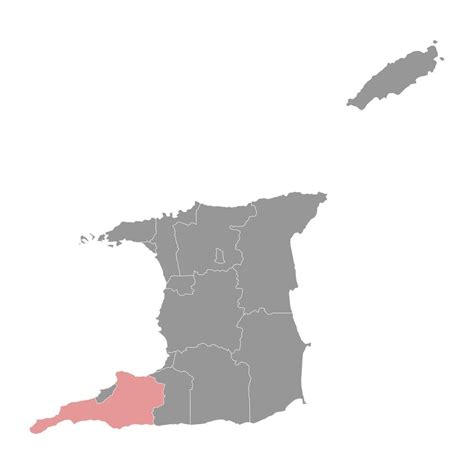 Siparia Region Map Administrative Division Of Trinidad And Tobago