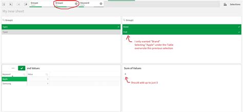 Solved Chart Table Selection Interfering With Filters Qlik