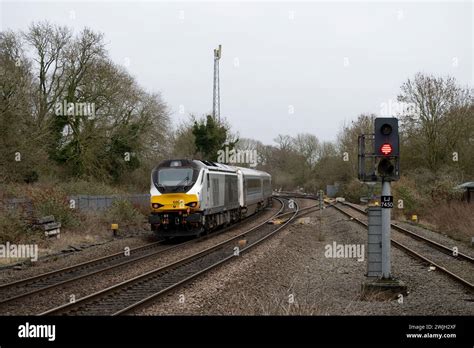 Chiltern Railways Mainline Train Powered By Class 68 Diesel Locomotive