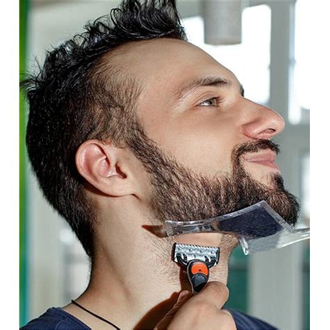 Beard Barba Moustache Shaping Template Shower Salon Beard Shaving Shave