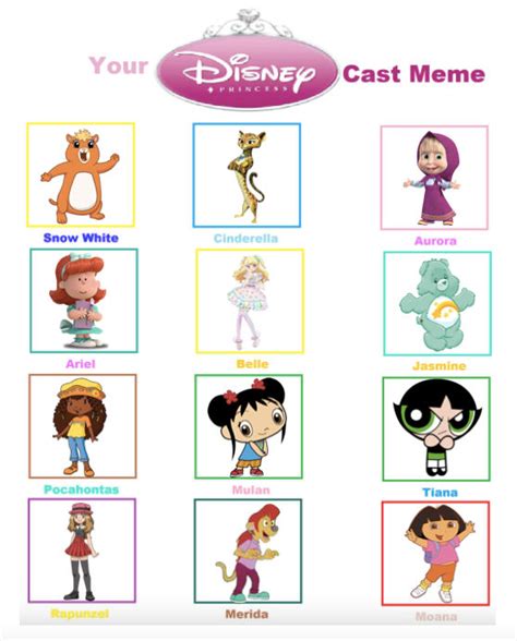My Disney Princess Cast Version 2 By Alexlover366 On Deviantart